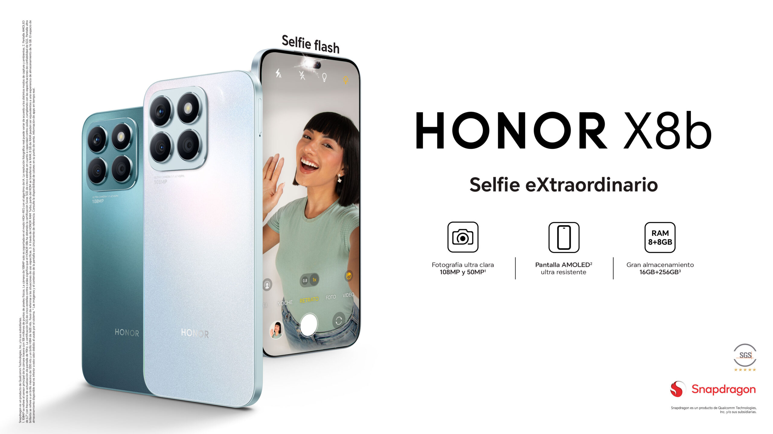 El HONOR X8b, con cámara de selfies de 50MP con flash, llegó a Perú ...
